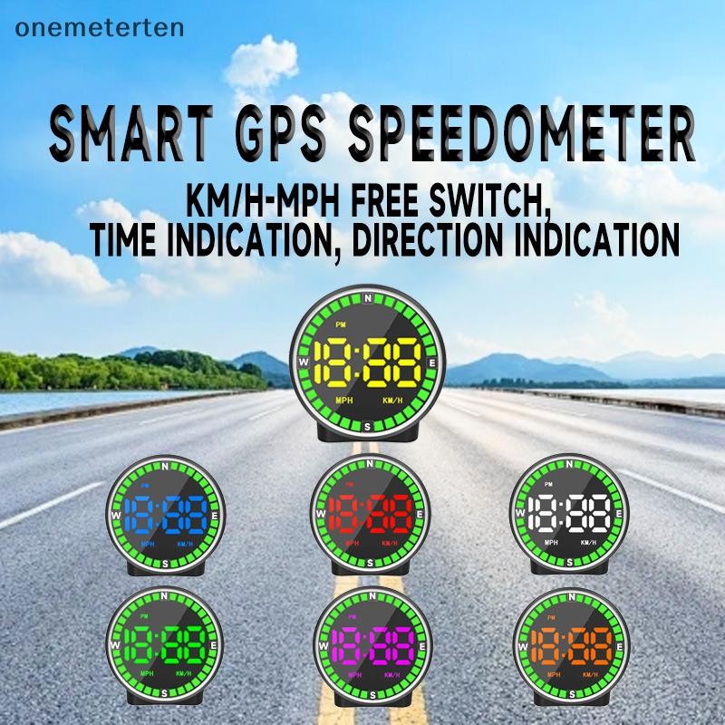 Rten รถ Head Up จอแสดงผล HD GPS Speedometer ความเร็ว KMH ดิจิตอล HUD ...