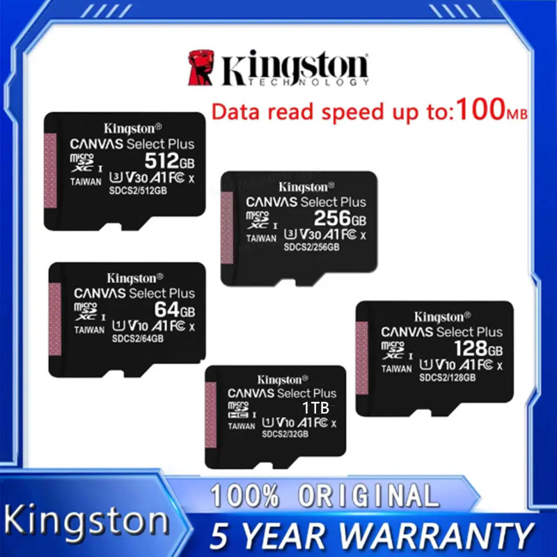 Kingston Original Micro SD การ์ด 256GB 512GB 1TB Micro SD แฟลชการ์ด ...