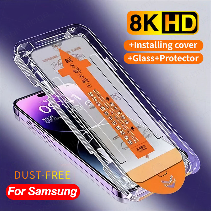 ทำความสะอาดฝุ่นโดยอัตโนมัติ ฟิล์มกระจก สำหรับ Samsung Galaxy A20 A30 A50 A11 A31 A51 A71 A12 A22 ...