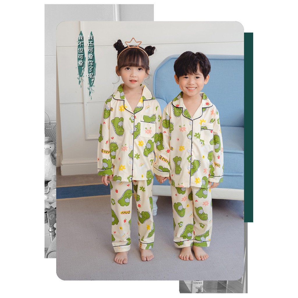 ชุดนอนเด็ก 95-165 ซม ขนาดเล็ก-ขนาดใหญ่ XL ชุดนอนเด็กผู้หญิง ลายการ์ตูน ...