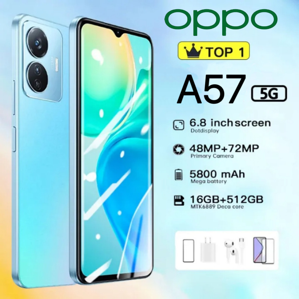 OPPO A57 โทรศัพท์มือถือ 6.74 นิ้วHD + 90Hz แรม 8GB รอม 256GB 5000mAh ...