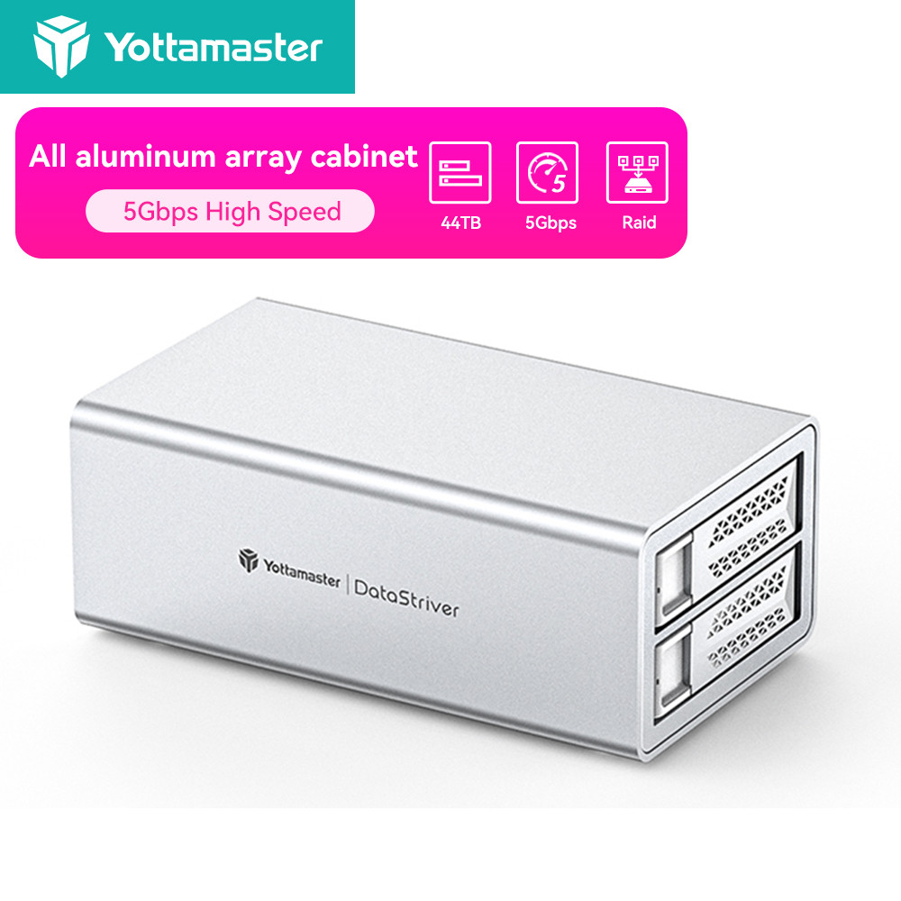 Yottamaster 2Bay 4Bay RAID USB3.1 Daisy Chain Hard Drive กล่องเก็บ ...