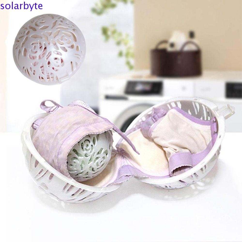 SOLARBYTE ถุงซักผ้า, พลาสติก, ลูกบอลซักผ้าแบบใช้ซ้ําได้, ป้องกันการไขลานที่เป็นมิตรต่อ ...