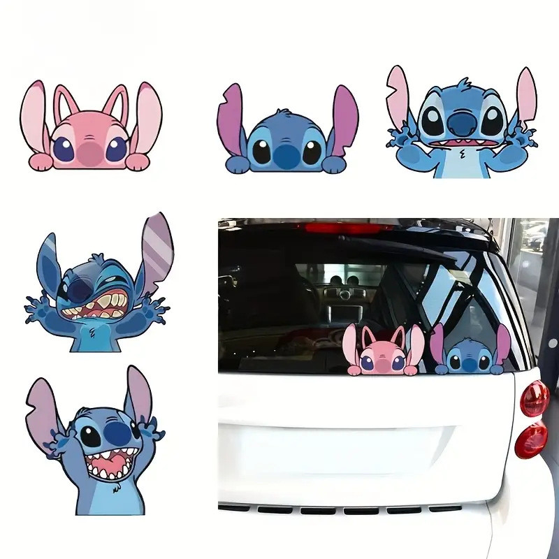 Automobile Sticker New Cartoon Star Baby Stitch Cover Scratch Blocking ...