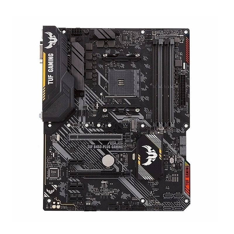 (มือสอง) เมนบอร์ด ASUS TUF B450M-PLUS GAMING ซ็อกเก็ต AM4 4xDDR4 DIMM ...
