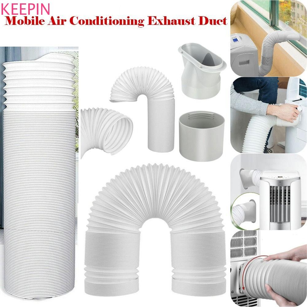 KEEPIN Telescopic Air Conditioner ท่อไอเสีย,ขยายยืดหยุ่น 130/150 มม.ท่อ ...