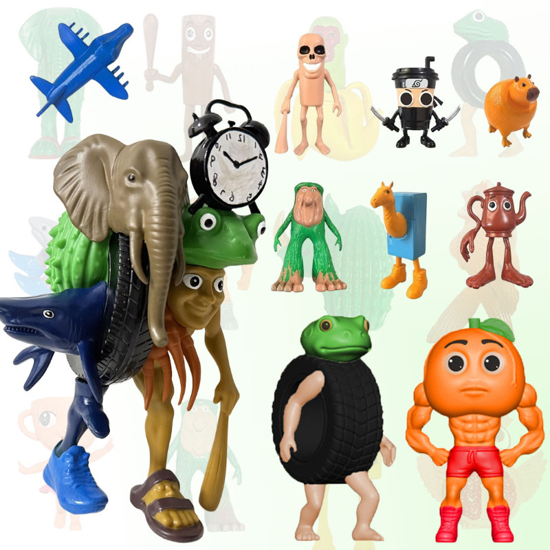 18 ชิ้น Tung Tung Sahur Action Figure Collection Boneca Ambalab ของเล่น ...