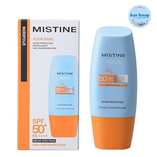 Mistine Aqua Base SPF 50+ PA++++ 40ml. ครีมกันแดดมิสทีน SPF 50+ PA++++ 40 มล. | Shopee Thailand