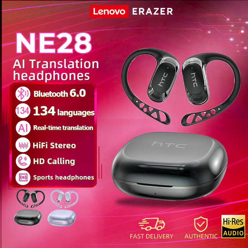 HTC NE28 หูฟังนักแปล Al หูฟังแปลภาษา smart การแปลแบบเรียลไทม์ หูฟังไร้ ...