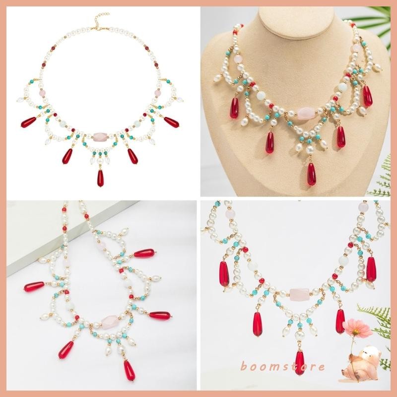 สร้อยคอ Boom Chic พร้อมจี้ไข่มุก Fringe สำหรับงานสังคม | Shopee Thailand