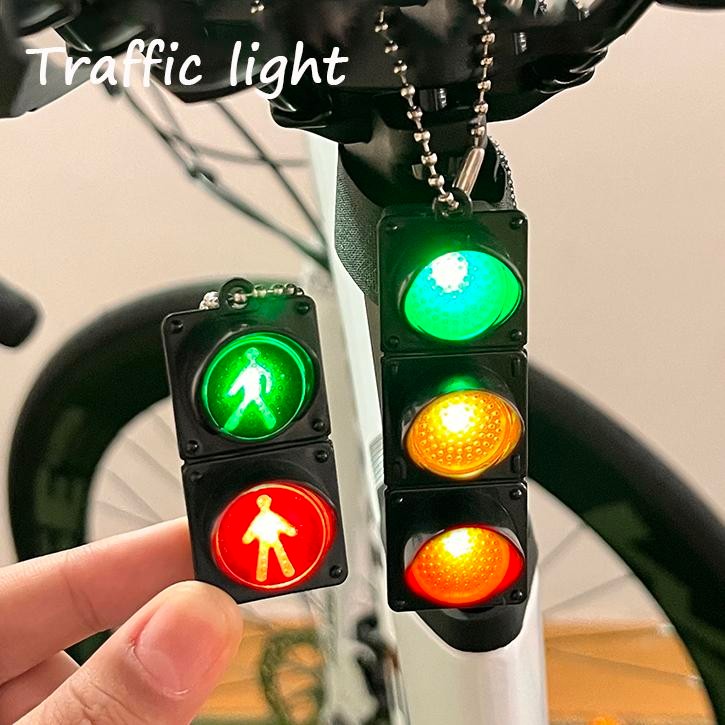 Creative Luminous Key Ring มินิไฟจราจรอิเล็กทรอนิกส์จี้ของเล่นเด็ก ...