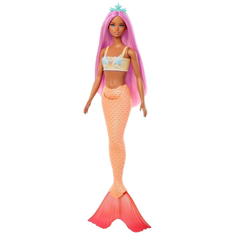 Barbie Mermaid Pink Dress Up Doll House Pretend Play Barbie Doll From 3 ...