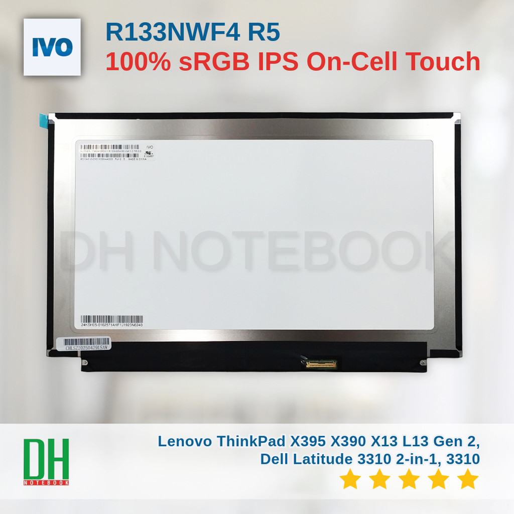 อะไหล่ จอโน้ตบุ๊ก 13.3 นิ้ว FHD IPS Touch สำหรับ Lenovo ThinkPad X395 ...