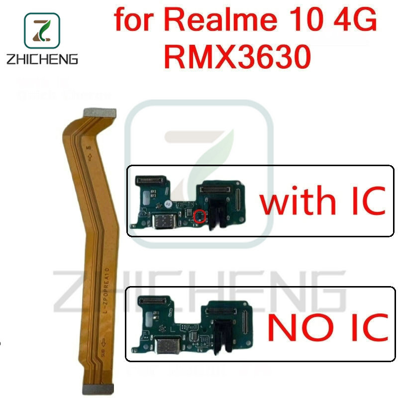 สําหรับ realme 10 4G RMX3630 เมนบอร์ดเชื่อมต่อหลัก USB Dock Charger ...
