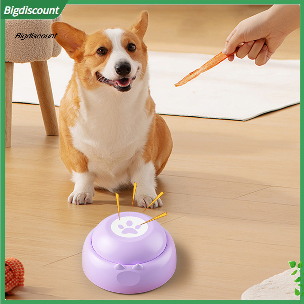 {BIG} Pet Training Buzzer Interactive Pet Toy บันทึกเสียงปุ่มฝึกสัตว์ ...