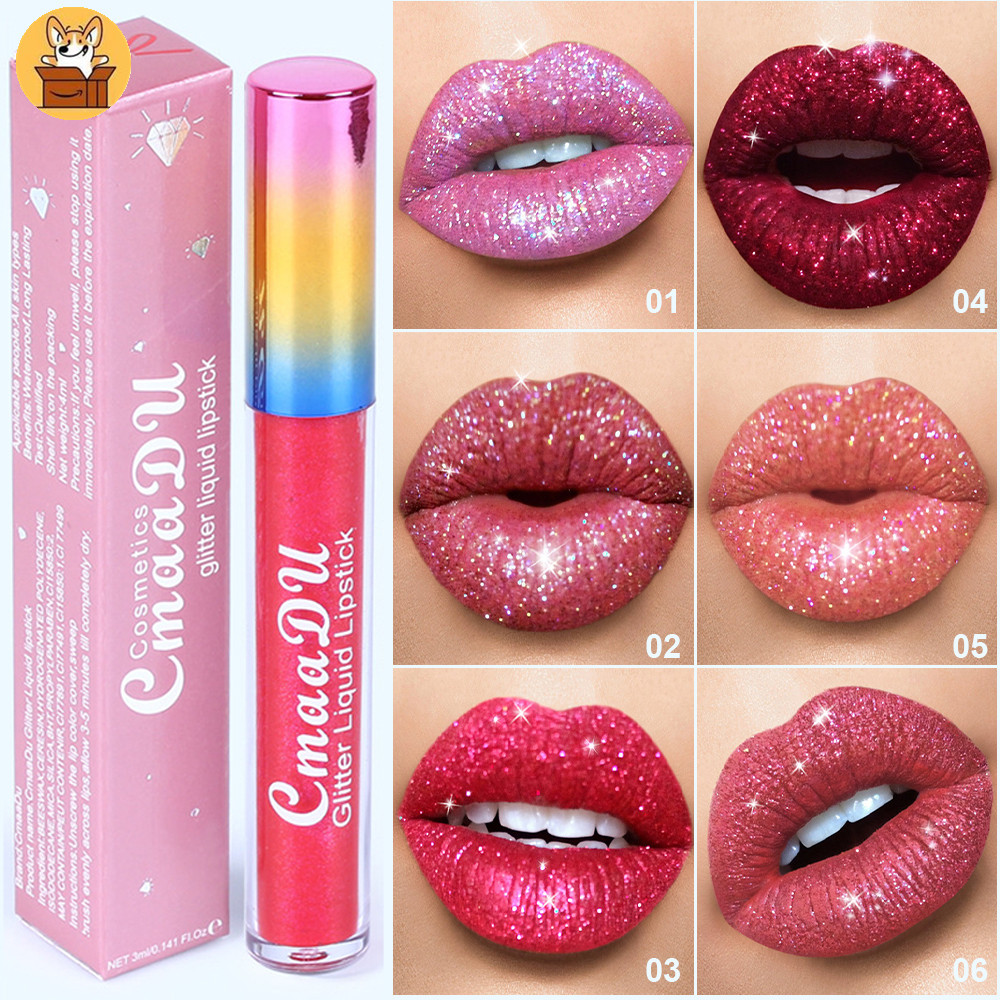 CMAADU Am-azCmaaDu 1pcs Gloss Liquid ลิปสติก Lasting Lip Gloss ง่ายต่อ ...