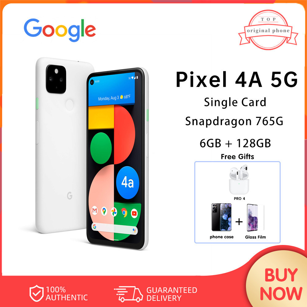 Google Pixel 4a 5G US เวอร์ชันโทรศัพท์มือถือ 6.2 นิ้ว 6GB RAM 128GB ROM Octa-core Snapdragon ...