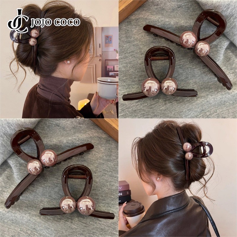JOJO COCO Premium Sense กิ๊บติดผมมุกและฉลามขนาดใหญ่ อุปกรณ์เสริม | Shopee Thailand