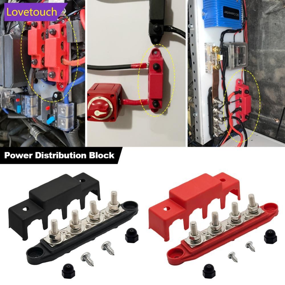 LOVETOUCH DC 12V-48V 250A RV เรือยอชท์เรือ Bus Bar Terminal แบตเตอรี่ Power Distribution Block ...