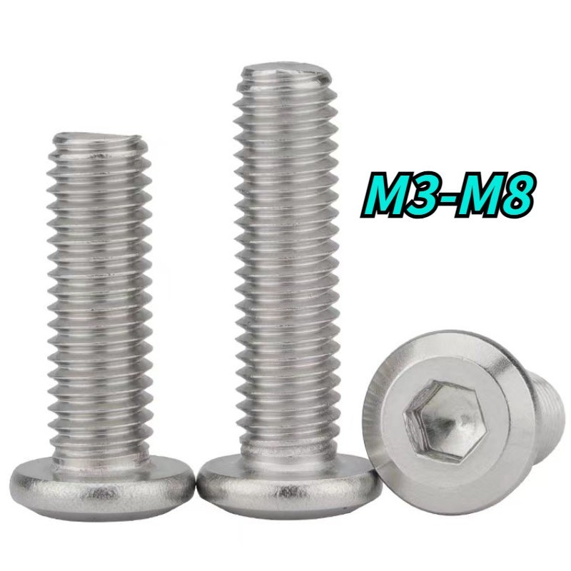 [สกรู] 304 สแตนเลสเฟอร์นิเจอร์ Chamfering Bolt หัวแบนขนาดใหญ่ ...