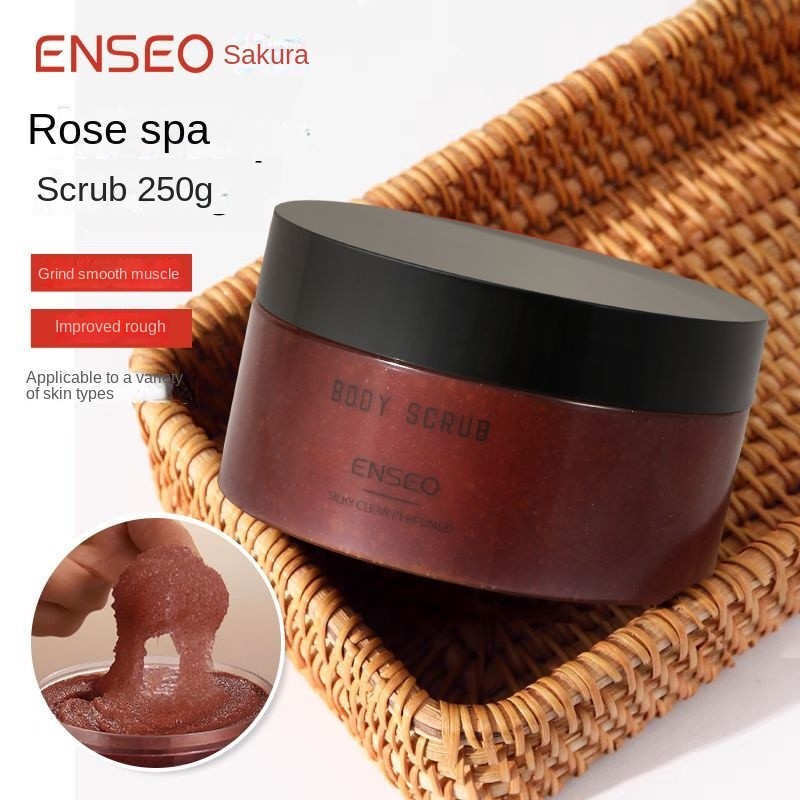 ENSEO เจลอาบน้ำขัดผิวกายเกรดสปา กลิ่นกุหลาบ ขัดผิวทั้งตัว ทำความสะอาด ...