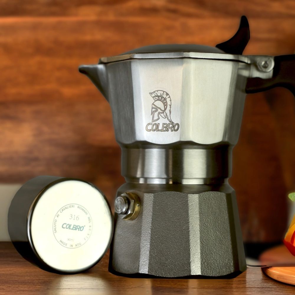 [อุปกรณ์เสริมกาแฟ] Colbro Colbro Double Valve สามวาล์วสแตนเลส Moka Pot ...