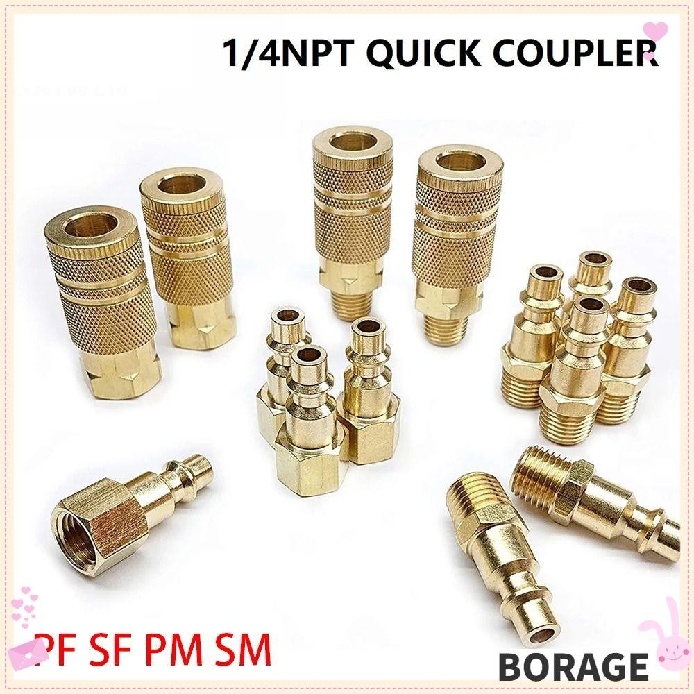 BORAG 1 ชิ้น 1/4 "NPT, Quick Release Compressor Connector เครื่องมือ ...