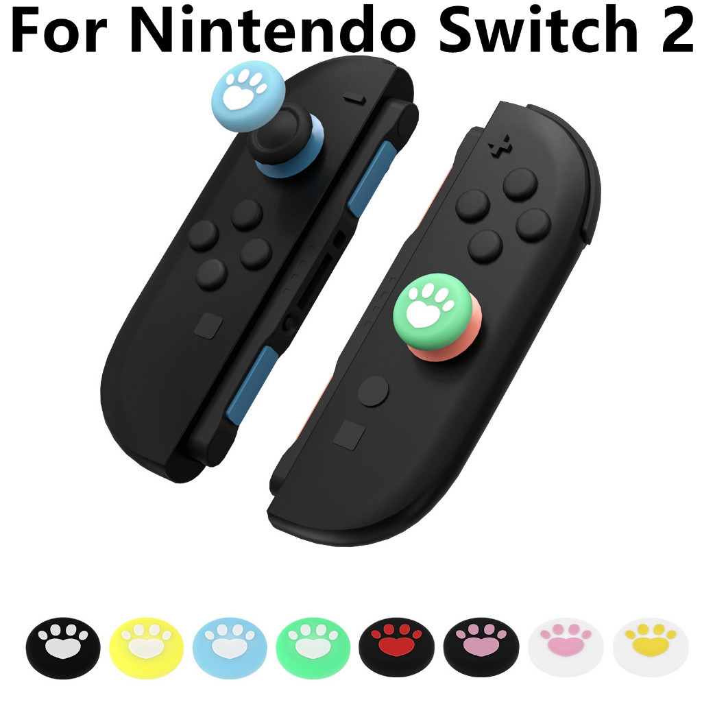 10-PCS ยาง Thumb Grips Caps สําหรับ Nintendo Switch 2 ซิลิโคน Anti-Slip ...
