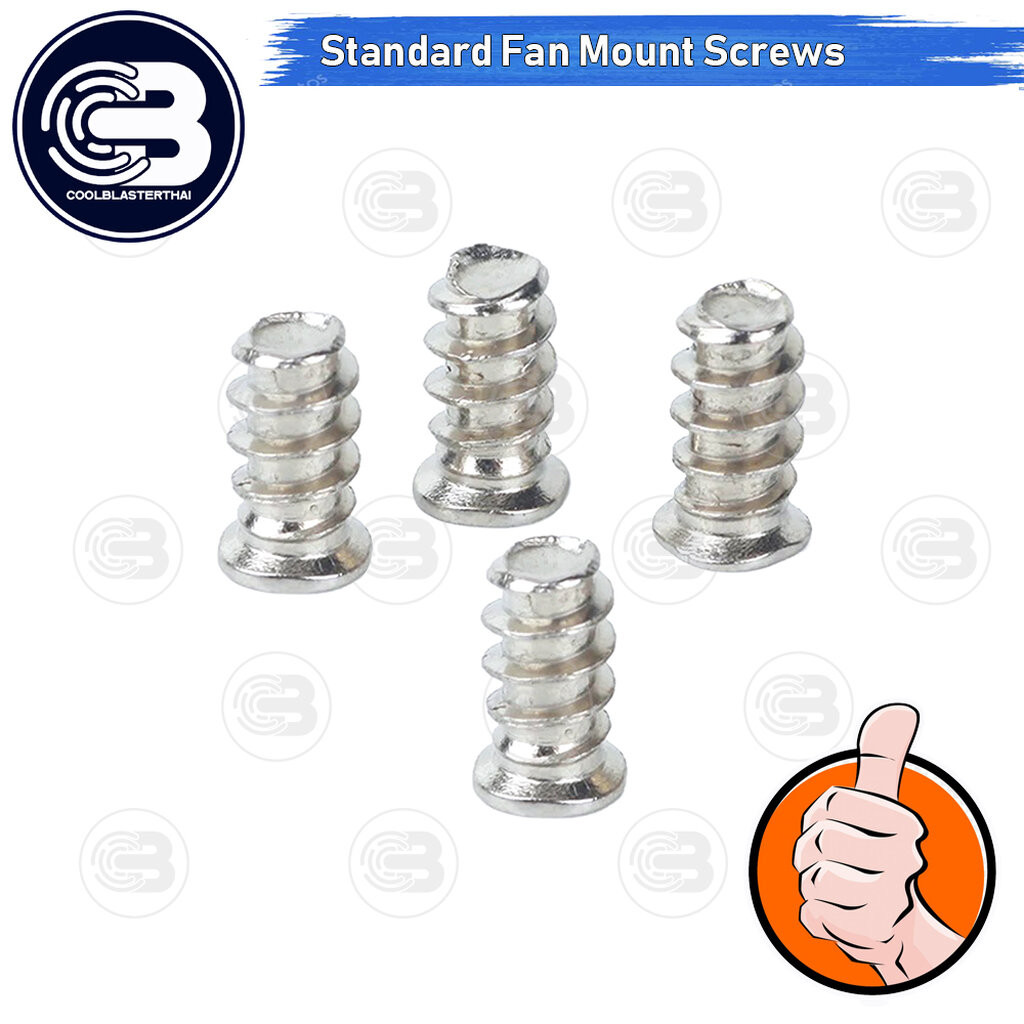 [CoolBlasterThai] M5 Fan Mount Screws Steel X4 (Silver) | Shopee Thailand