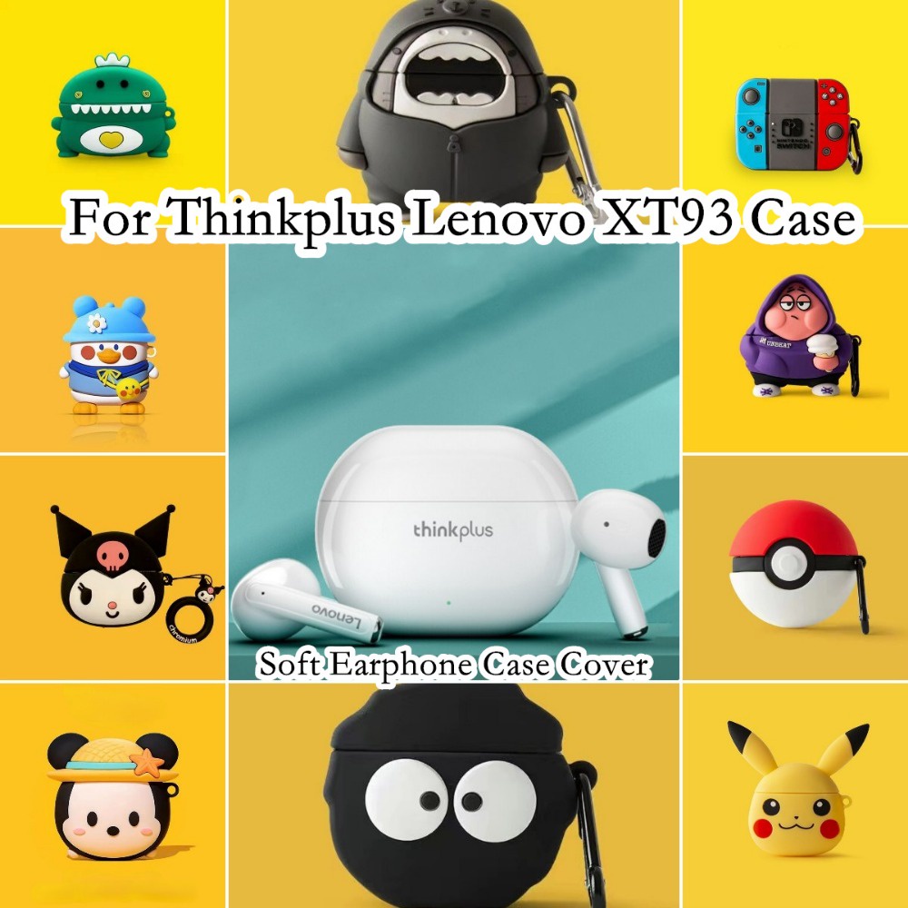 【imamura】เคสหูฟัง แบบนิ่ม ลายการ์ตูน สําหรับ thinkplus Lenovo XT93 Lenovo thinkplus XT93 ...