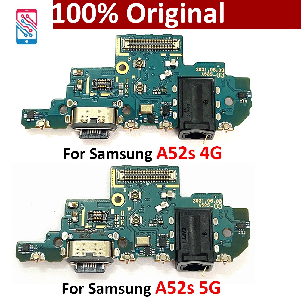 ของแท้ แท่นชาร์จ USB สายเคเบิลอ่อน สําหรับ Samsung Galaxy A52S A528B ...