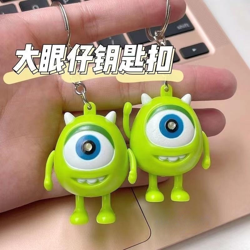 Monsters University Mike พวงกุญแจไฟ LED เสียง Wazowski Mr.Q ตัวเลขการ ...