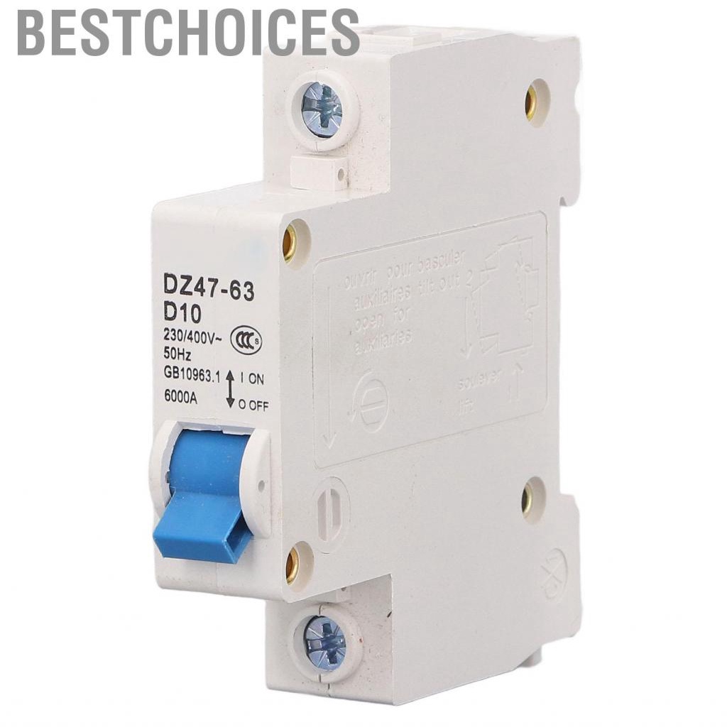 Bestchoices DZ47-63 D10 1P Miniature Circuit Breaker 230V/400V 10A DIN Rail Mounted | Shopee ...