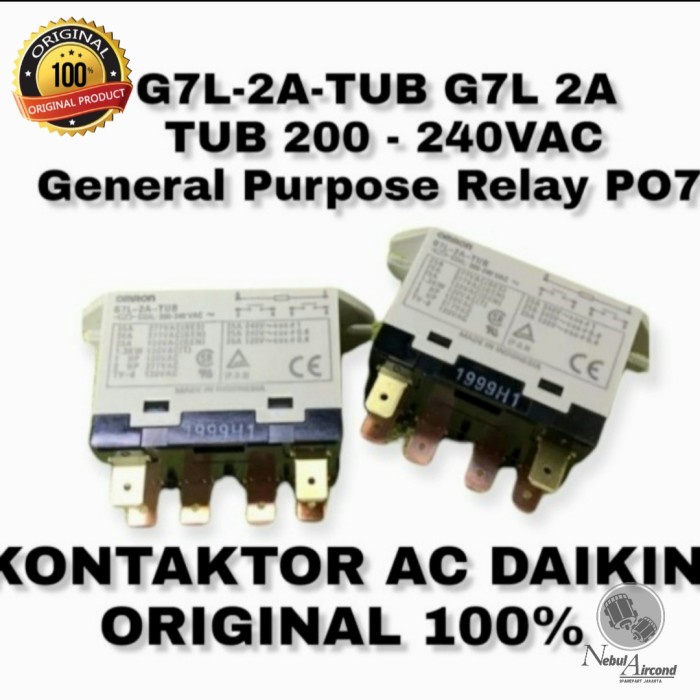 Omron Daikin G7L-2A-TUB G7L 2A 220-240VAC รีเลย์ ของแท้ | Shopee Thailand