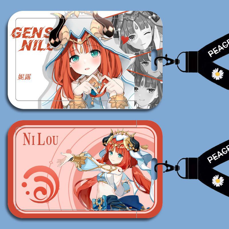 Genshin Impact Nilou DIY Student School ID Card Holder Work ID Personal ...