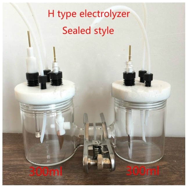 Model H sealed electrolyzer, CH2010 can exchange ion membrane H type ...