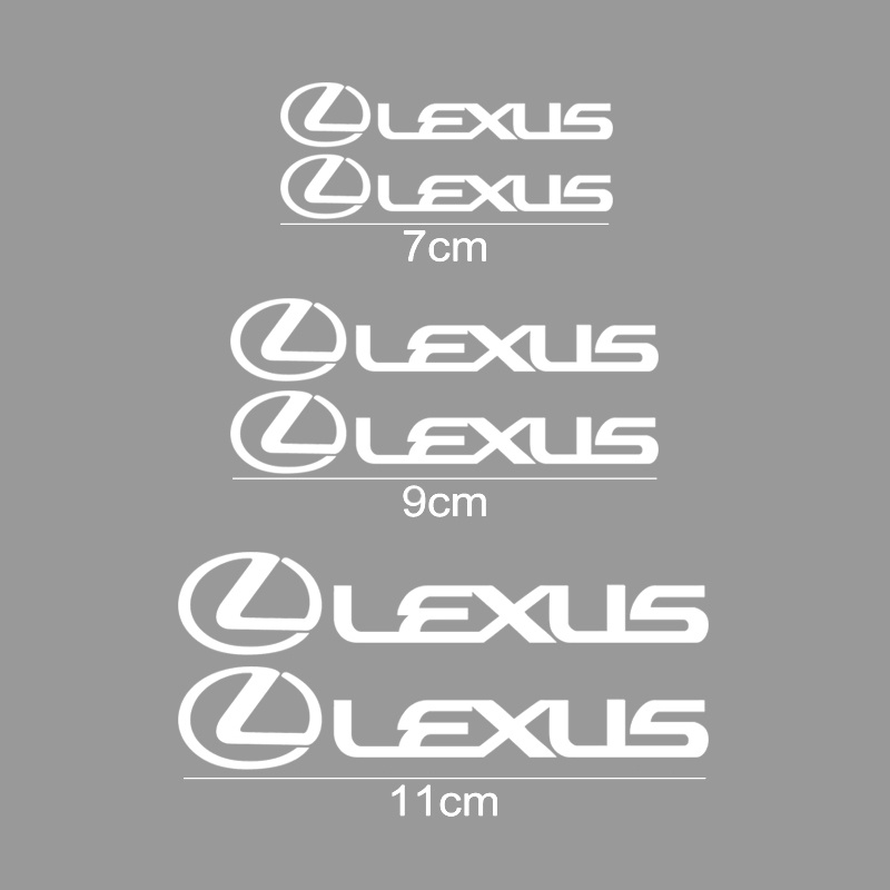 6pcs สําหรับ Lexus IS200 ES250 GS300 GS350 ดัดแปลงไวนิลล้อรถ Caliper ...