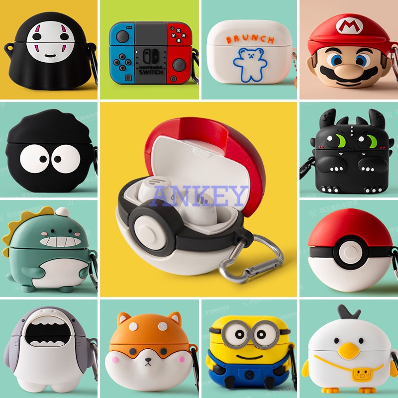 for Jabra Elite 2 / 3 / 4 Earphone Silicone Case Dog Yellow Earbuds ...