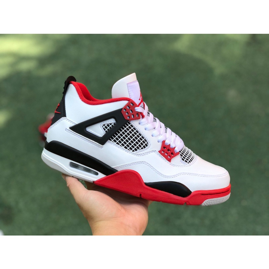 รองเท้ากีฬา รองเท้าบาสเก็ตบอล Air Jordan 4 Retro Flame Red AJ4 DC7770 ...