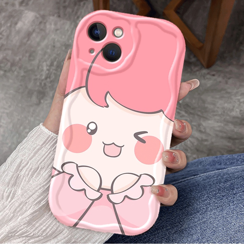 เคส iphone hone 11 12 13 14 15 plus Pro Max iphoneX Xr Xs Max 7 8 6s pius น่ารักสาวน้อยซิลิโคน ...