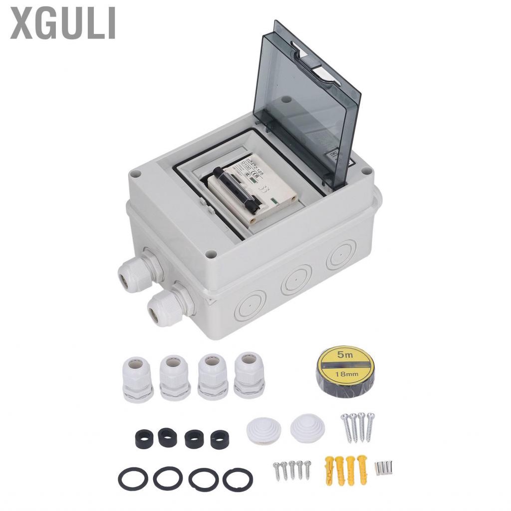 Xguli DC Miniature Circuit Breaker 2P Isolator 1000V with Transparent ...
