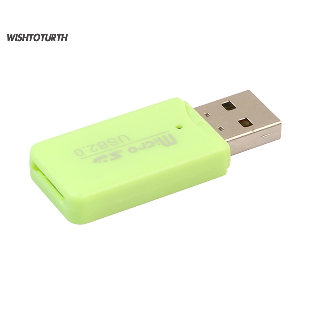 ☼Wt อะแดปเตอร์การ์ดรีดเดอร์ Micro SD TF T-Flash USB 20 ความเร็วสูง ขนาด ...