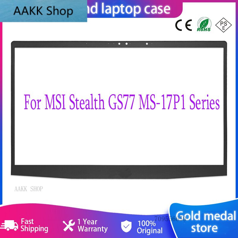 ใหม่ กรอบหน้าจอ LCD สําหรับแล็ปท็อป MSI Stealth GS77 MS-17P1 Series ...