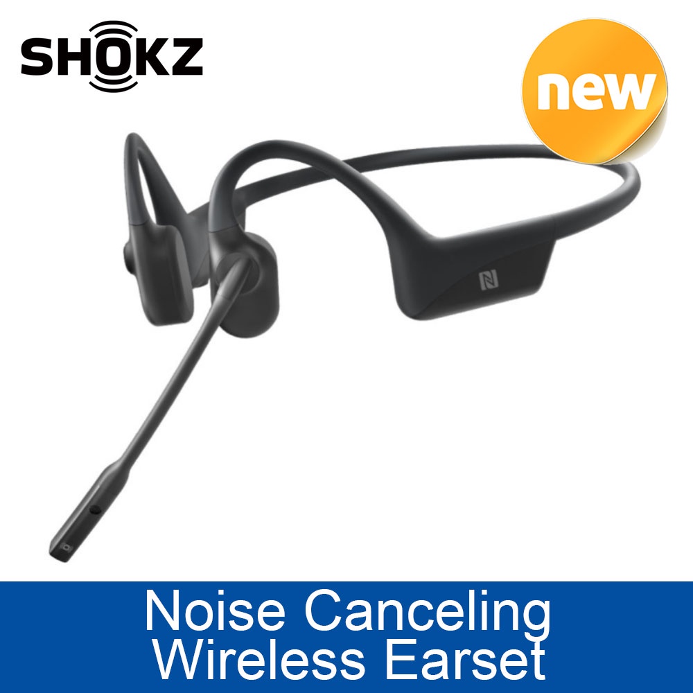 SHOKZ OpenComm C102 Noise Cansceling Wireless Earset Bluetooth Earphone Sports | Shopee Thailand