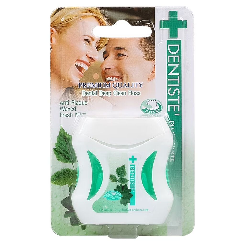 DENTISTE DENTAL PTFE FLOSS MINT ไหมขัดฟันเนื้อเหนียวนุ่มเคลือบขี้ผึ้ง ...