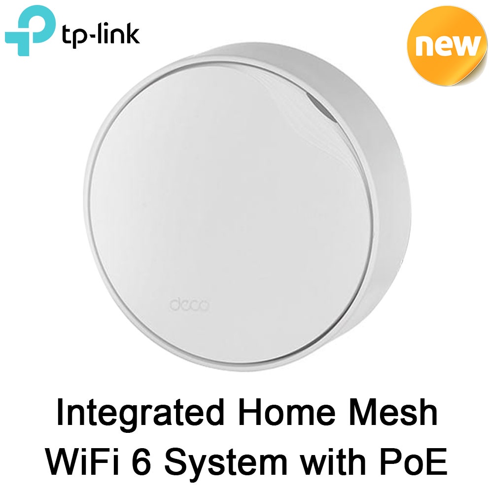 TP-Link Deco X50-POE 1-pack Integrated Home Mesh WiFi 6 System with PoE ...