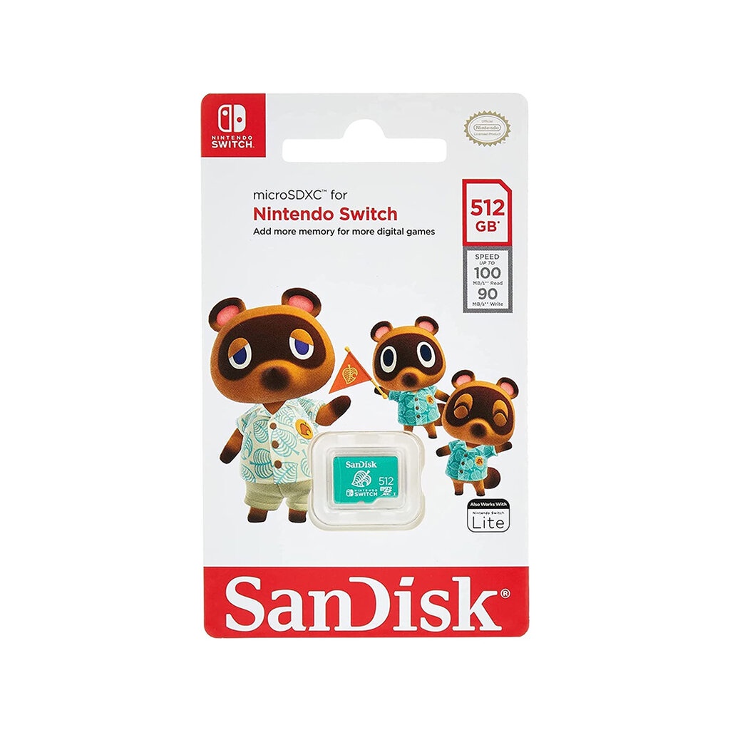 512 GB MICRO SD CARD (ไมโครเอสดีการ์ด) SANDISK NINTENDO-LICENSED MEMORY ...