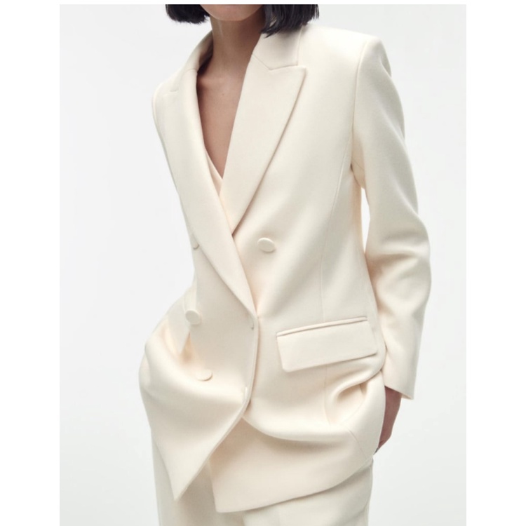 Zara เสื้อคลุม 23 ฤดูใบไม้ผลิเสื้อกั๊กสไตล์ใหม่+สูท+กางเกงขายาวชุดสูท ...