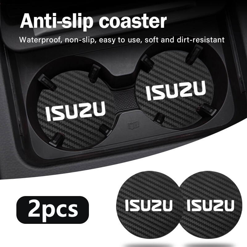 ที่รองแก้ว คาร์บอนไฟเบอร์ สําหรับ Isuzu i-350 D-MAX mu-X 2 ชิ้น ...