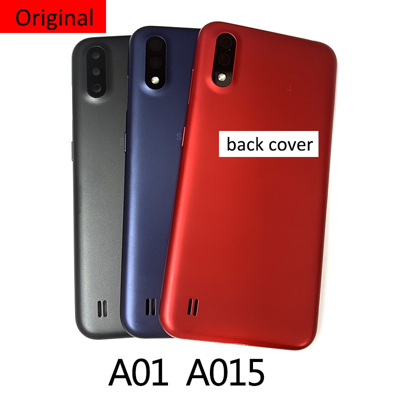 ต้นฉบับใหม่ A01 A015 เคสแบตเตอรี่ฝาหลังประตู Samsung Galaxy A01 A015 SM-A015F SM-A015G ที่อยู่ ...